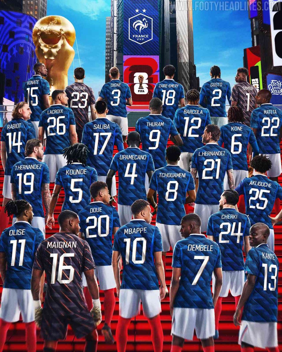 𝐅𝐫𝐚𝐧𝐜𝐞 𝟐𝟎𝟐𝟔 𝐖𝐨𝐫𝐥𝐝 𝐂𝐮𝐩 𝐍𝐮𝐦𝐛𝐞𝐫𝐬 𝐀𝐧𝐧𝐨𝐮𝐧𝐜𝐞𝐝 France head coach Didier ...