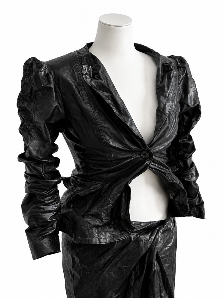 custom javier guijarro for charli xcx’s ss26 music video two-piece set ...