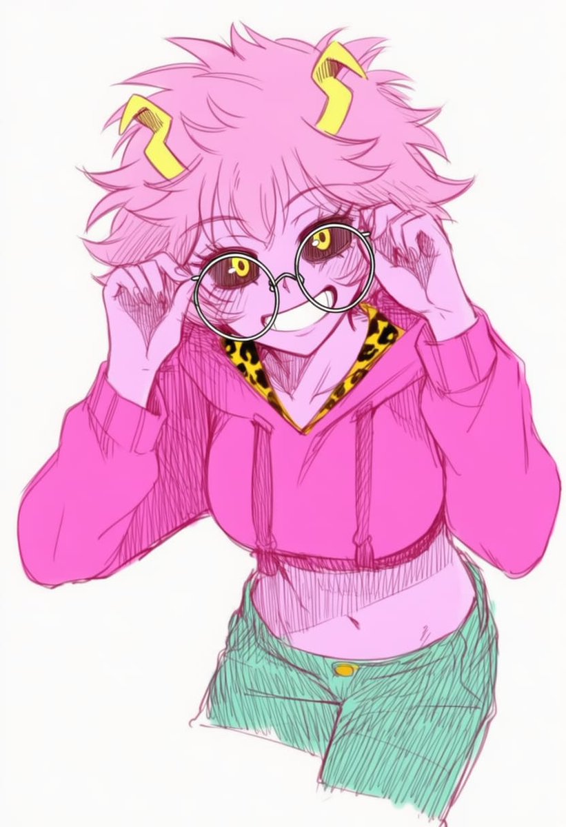 #myheroacademia The rare, non timeskip Mina ashido..