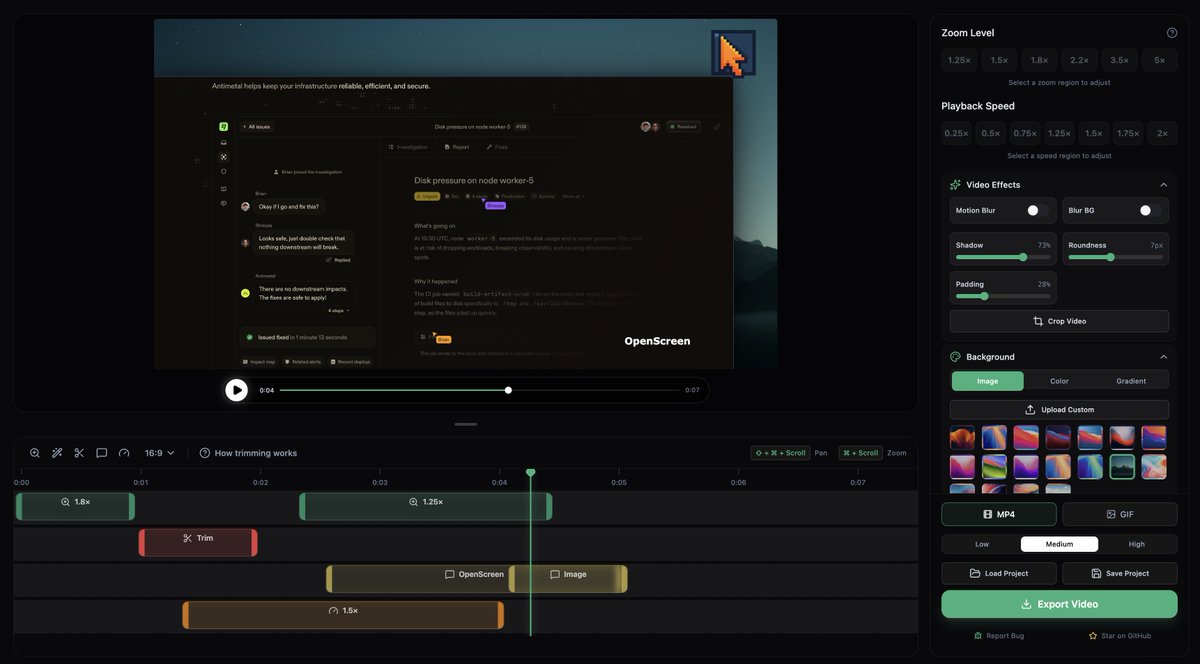 Every screen recorder is basically a copy of this open-source project ...