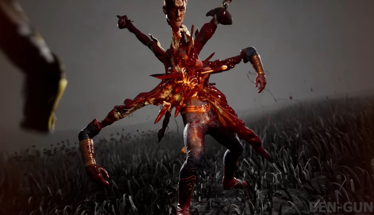 1: He doesn’t use any powers in this, he just slashes you then rips you ...