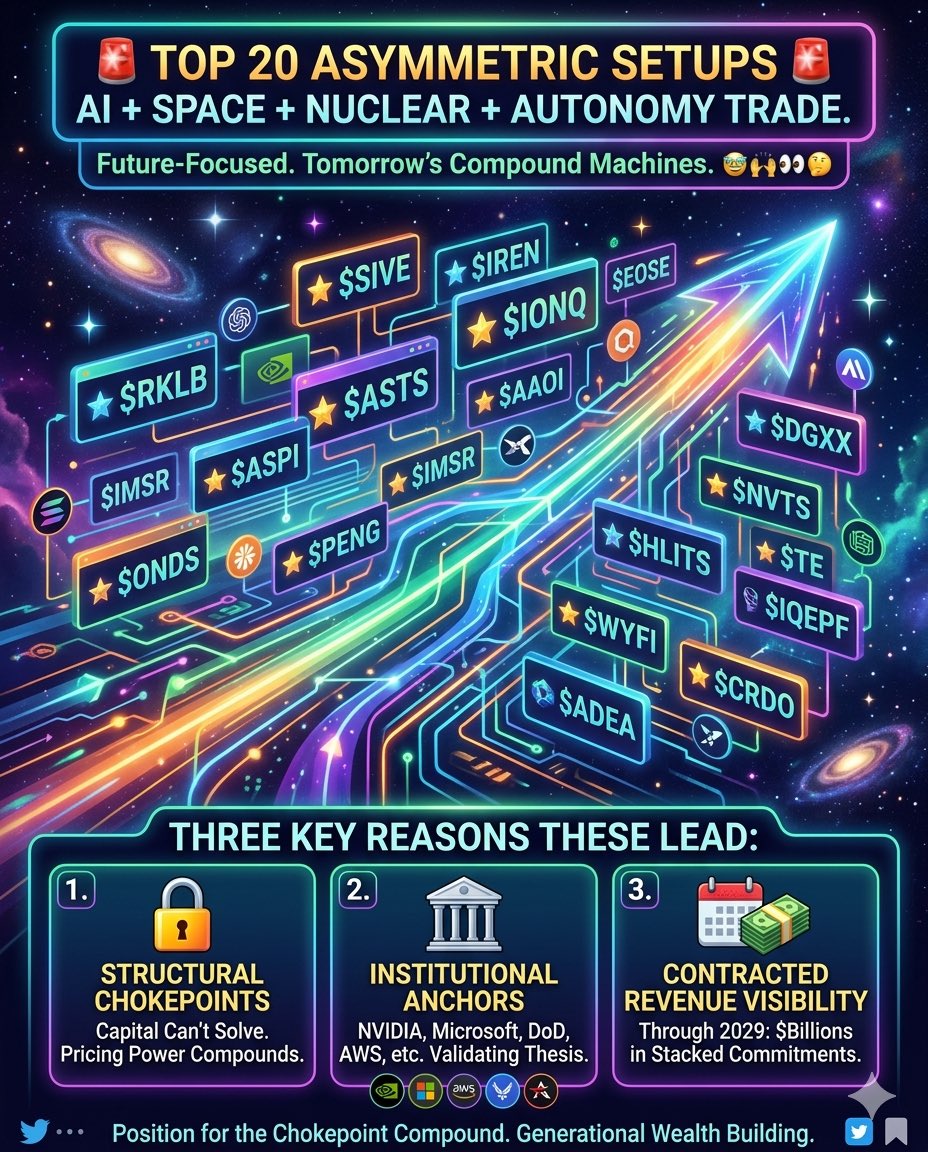 🏆Top 20 future-focused asymmetric setups dominating the AI + Space ...