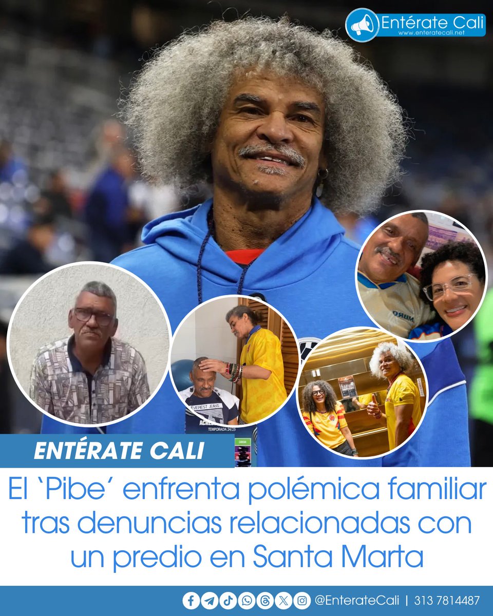 El exfutbolista Carlos “Pibe” Valderrama y su esposa, Elvira Redondo ...
