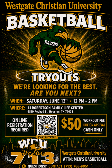 WCU MEN’S BASKETBALL TRYOUTS Saturday, June 13th ⏰ 12 PM – 2 PM JJ ...