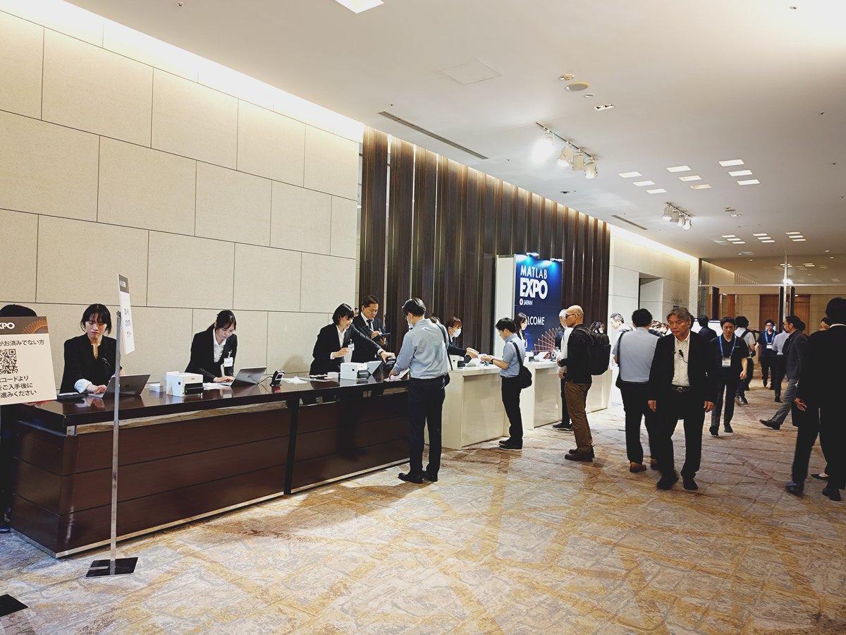 おはようございます☀ MATLAB EXPO 2026 Japan開場しました。基調講演は10時スタートです。 #MATLABEXPO