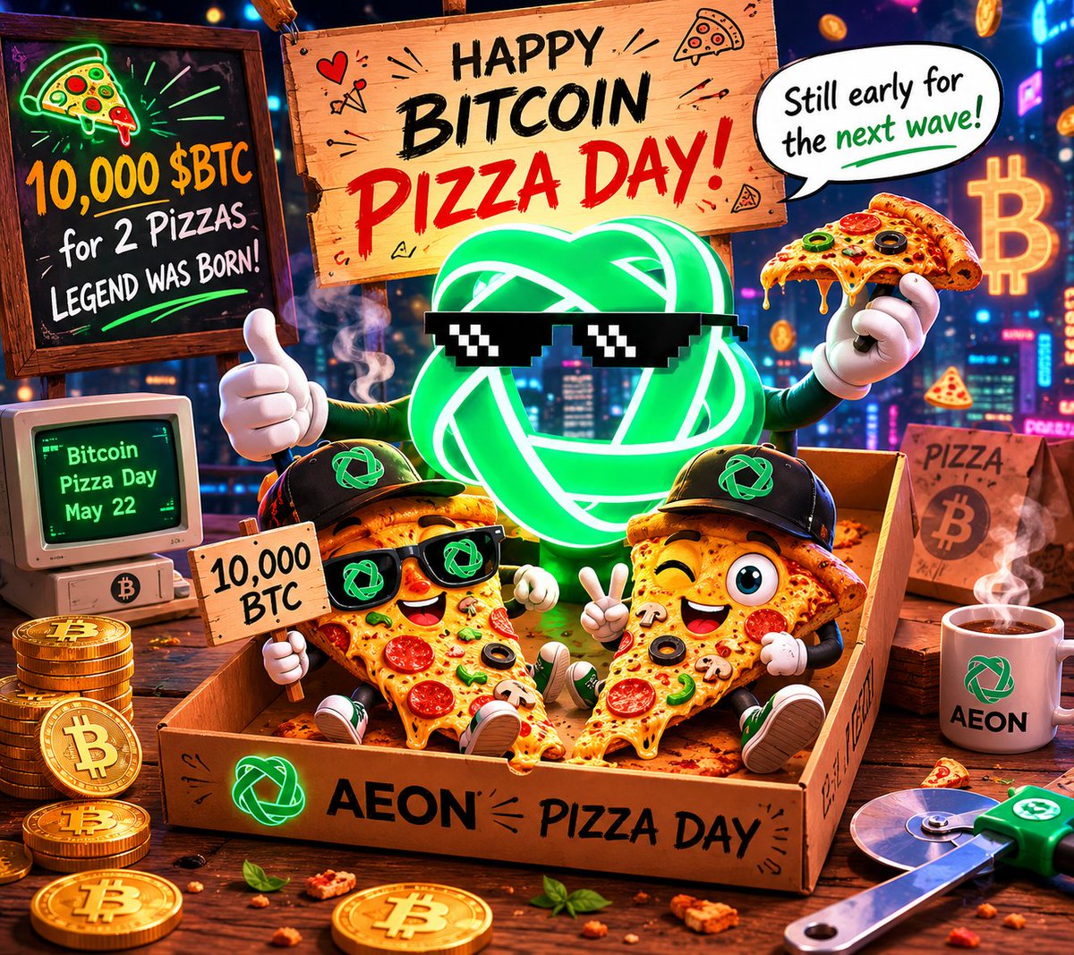 @AEON_Community if Bitcoin turned two pizzas into history, then maybe ...