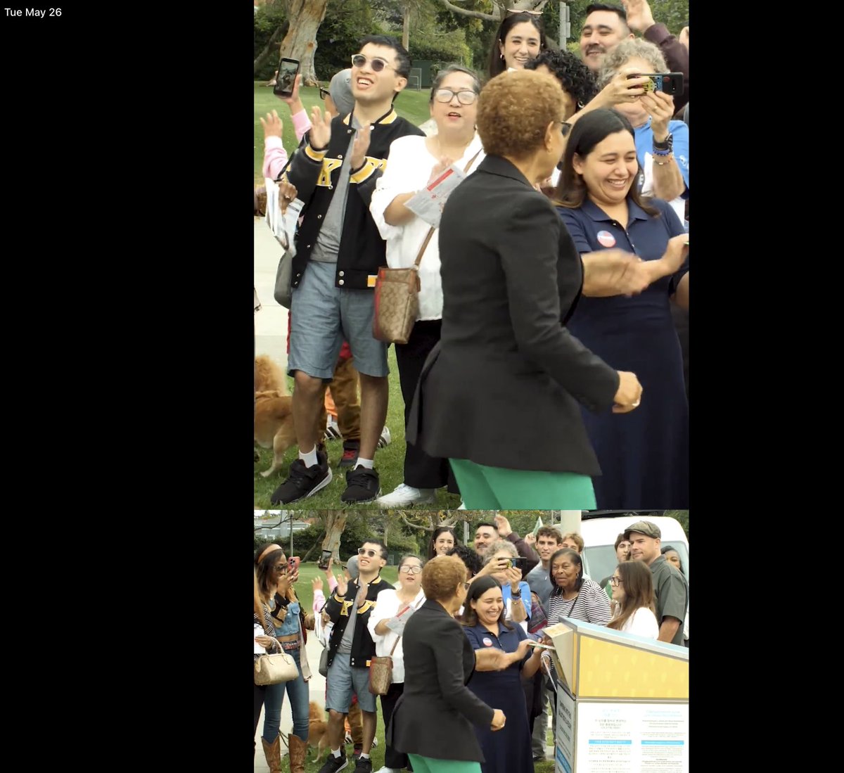 @KarenBassLA Congratulations. You just violated election law § 18370 by ...