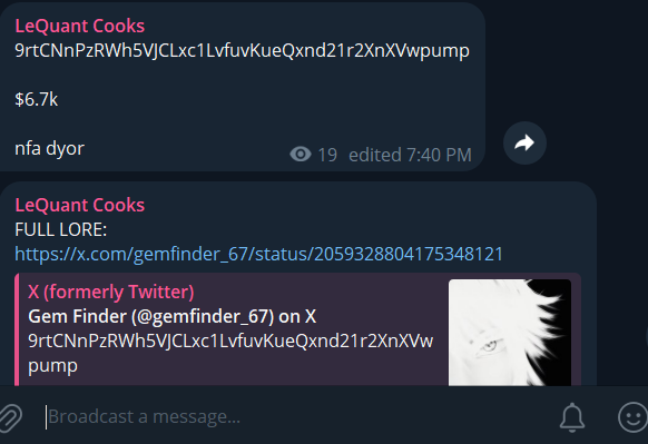 Gem Finder (@gemfinder_67) / Posts / X