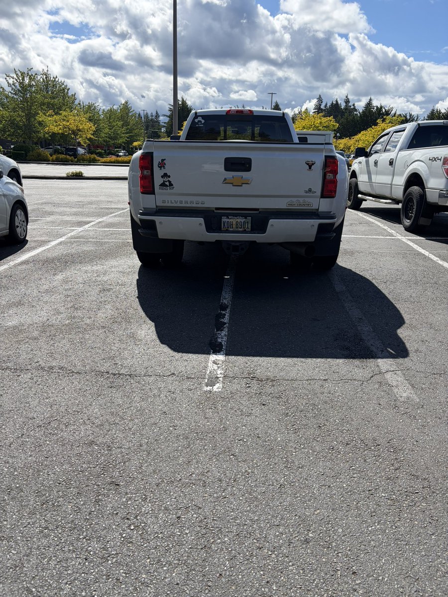 Gracious me, four parking places for one Pacific North West “truck”. # ...