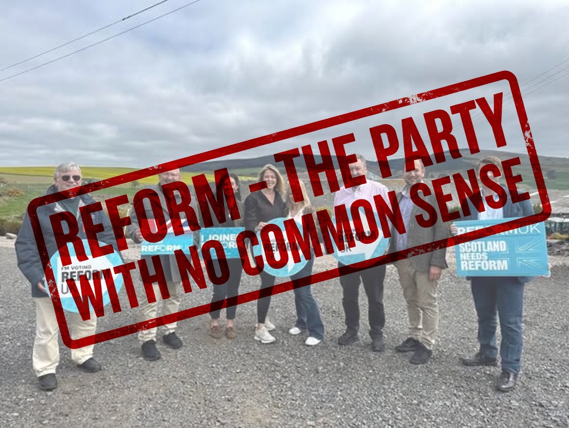 I hear Reform candidates trot out the line “Common Sense” all the time ...