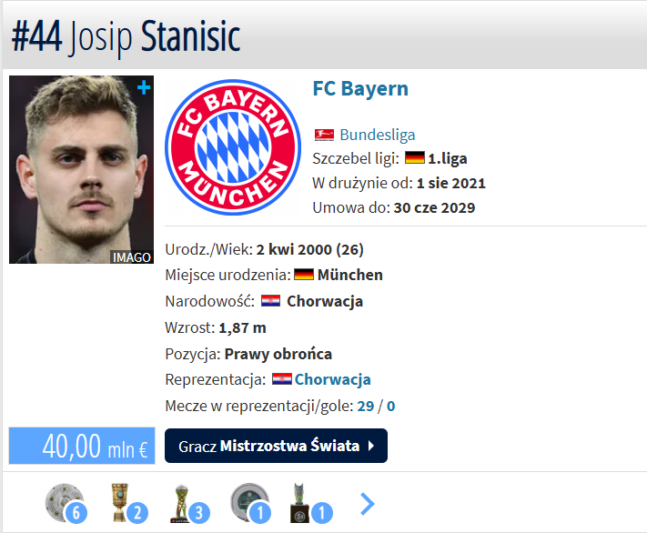 Aktualizacja wartości rynkowych Transfermarkt 27.05.2026 🇩🇪 Bundesliga ...
