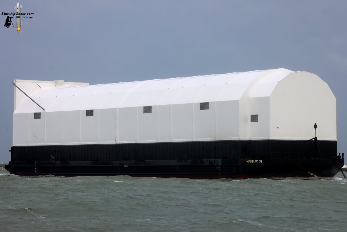 The new SpaceX Starship and Booster transport barge "You'll Thank Me ...