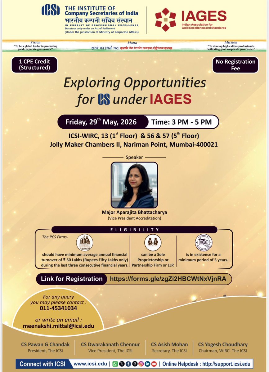 Institute of Company Secretaries of India (ICSI) (@icsi_cs) / Posts / X