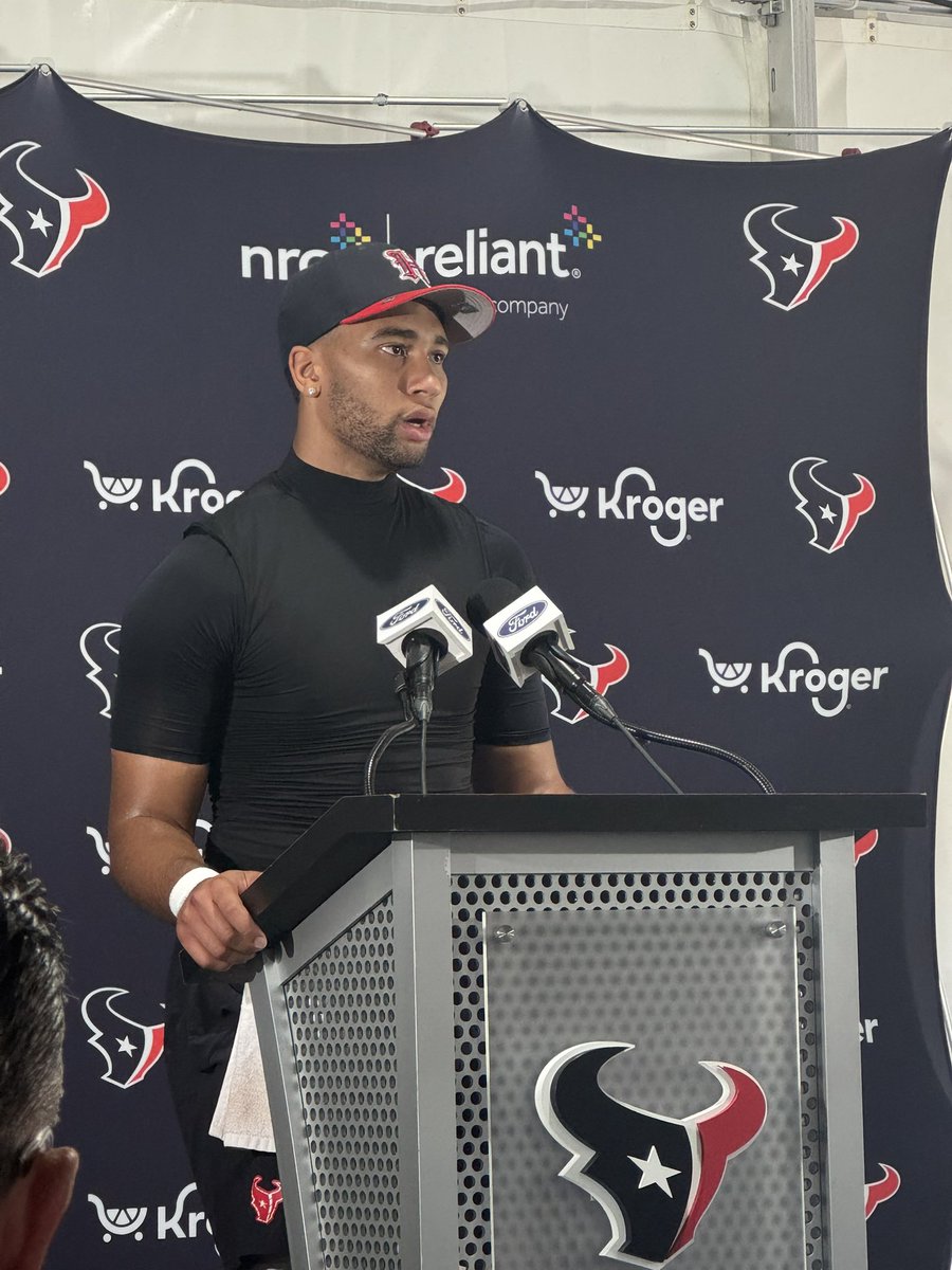 C.J. Stroud at the podium.