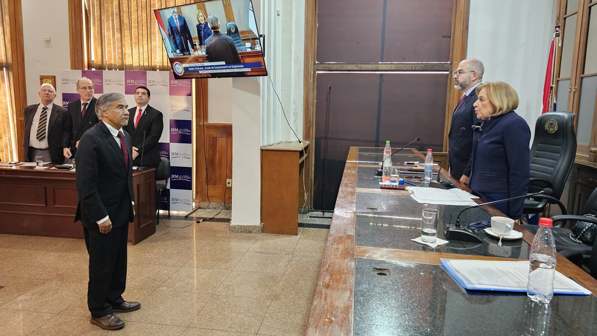 ⚖️ Juramento del ministro, Prof. Dr. Manuel Dejesus Ramírez Candía ...