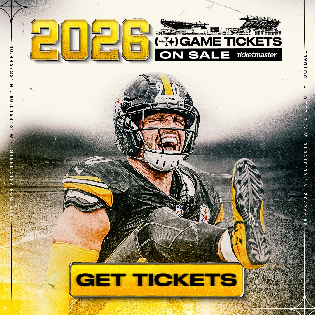 Steelers football is BACK! Grab your 2026 game tickets now ⤵️ @Ticketmaster