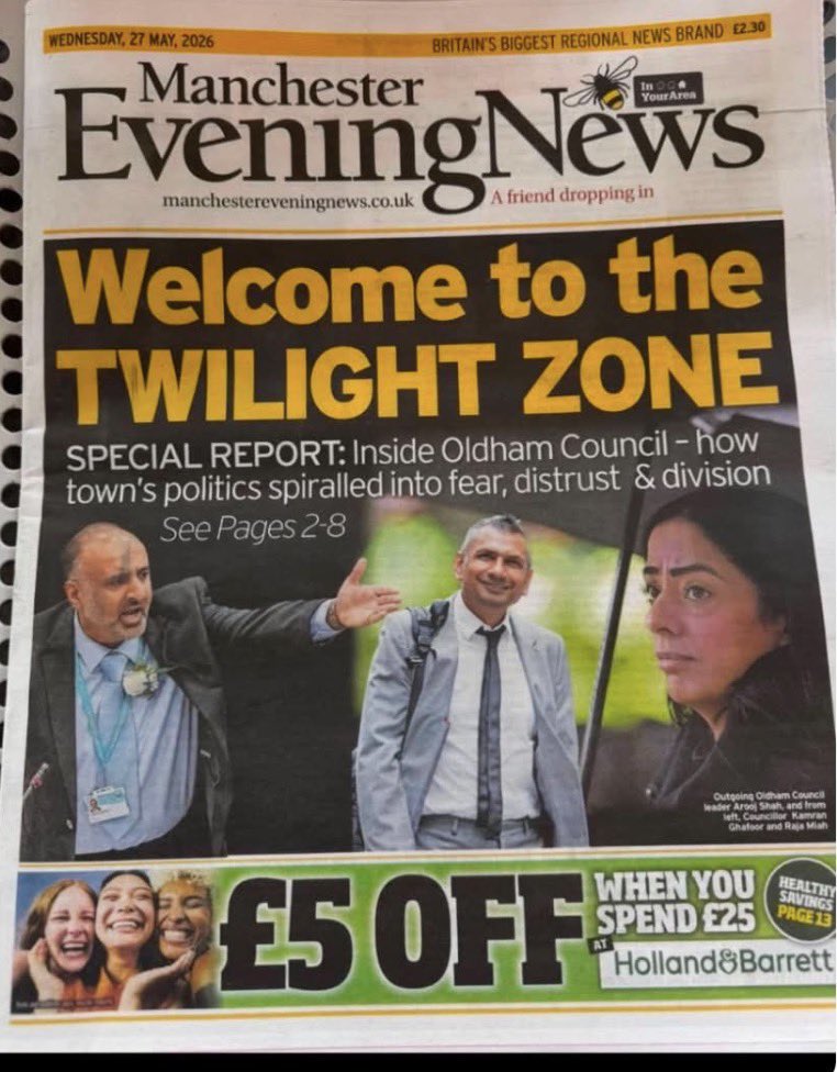 THEY PUT ME ON THE FRONT PAGE. GOOD. Wednesday, 27 May 2026. Britain’s ...