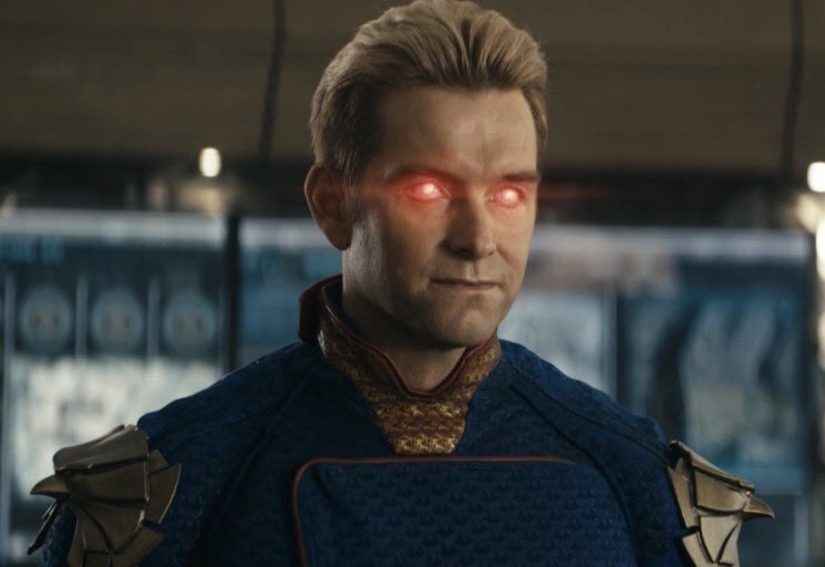 homelander and his glowy red eyes across different media https://t.co ...
