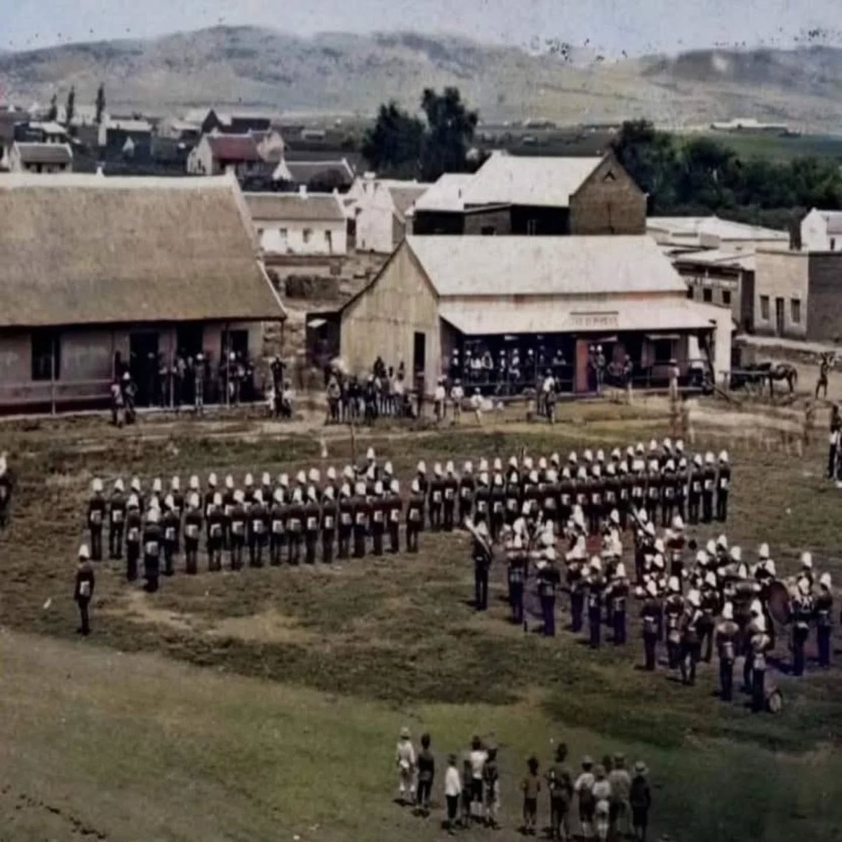 Church Square during the British Annexation of Pretoria in 1877. The ...