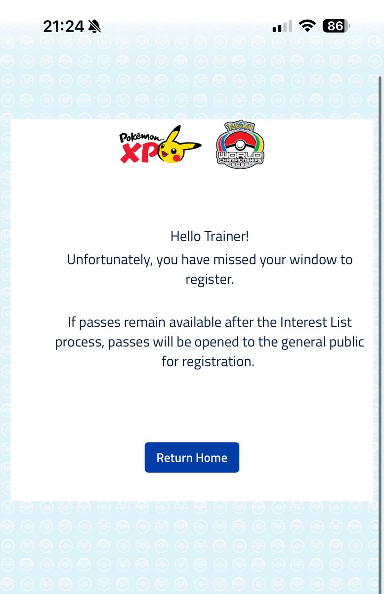 I can’t actually put my name down for this as I get the error below. I ...