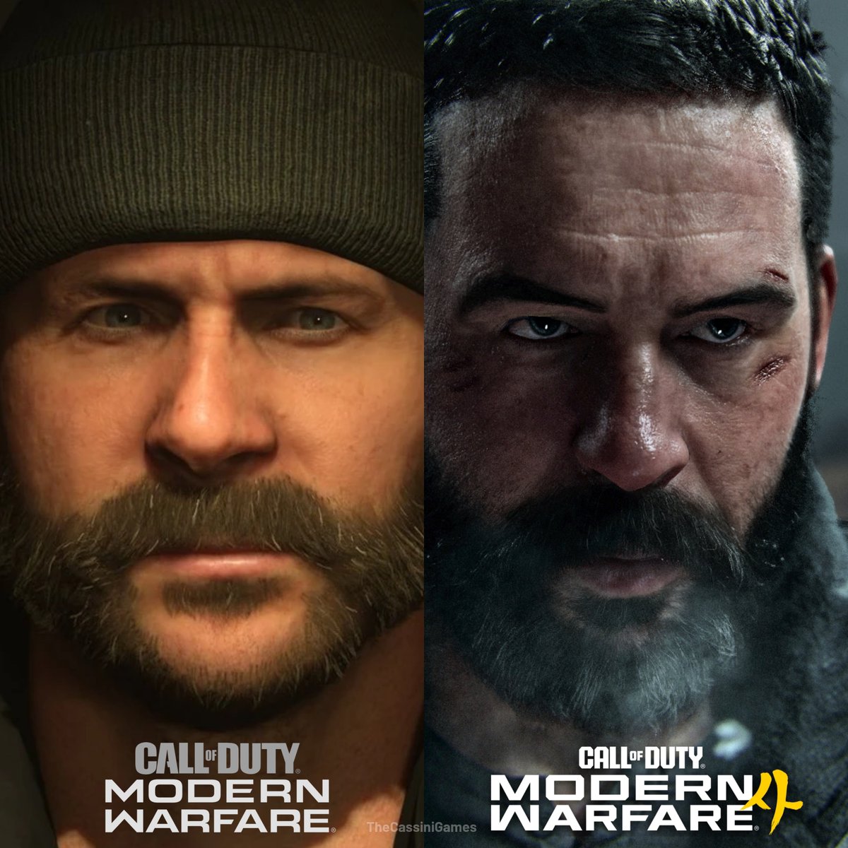 Captain Price in MW19 vs. MW4 Same man, two different forms, but the ...