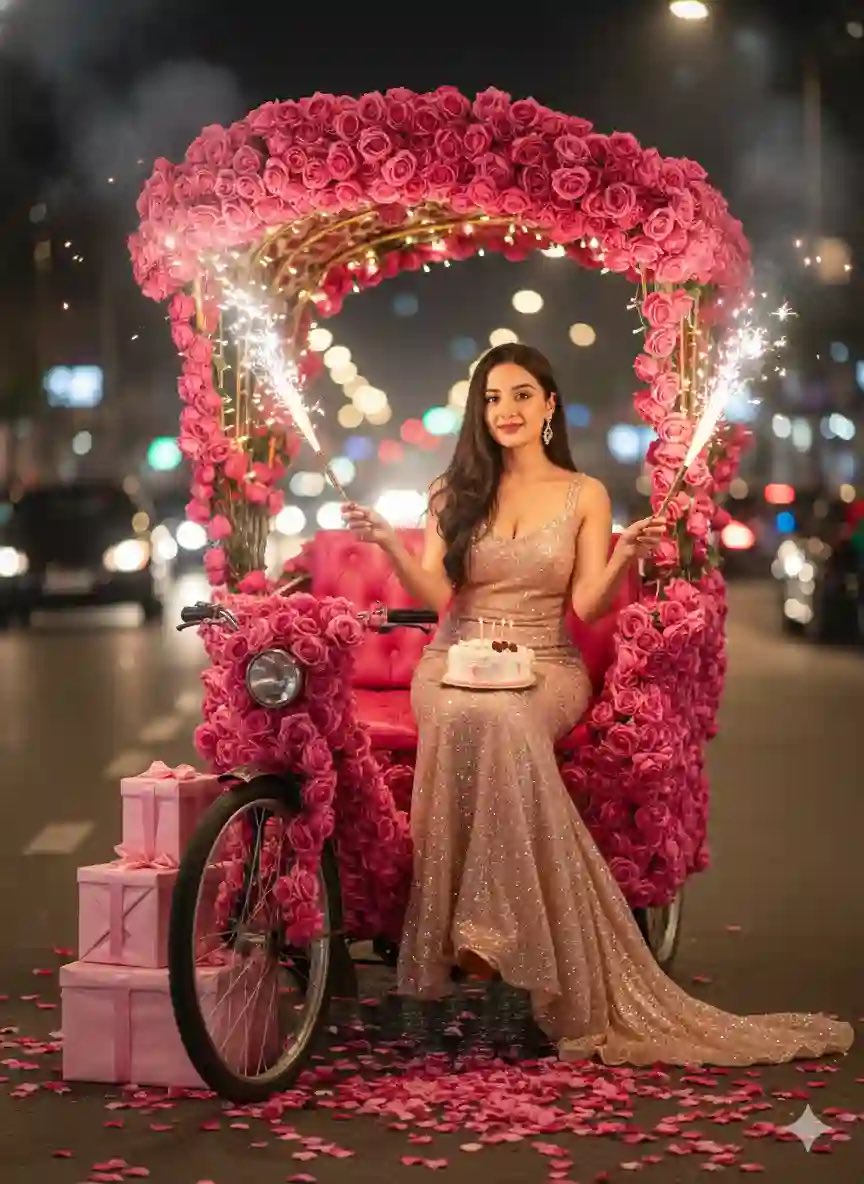 Happy birthday Prompt 🎂🎉🥳 Prompt: A glamorous birthday studio ...
