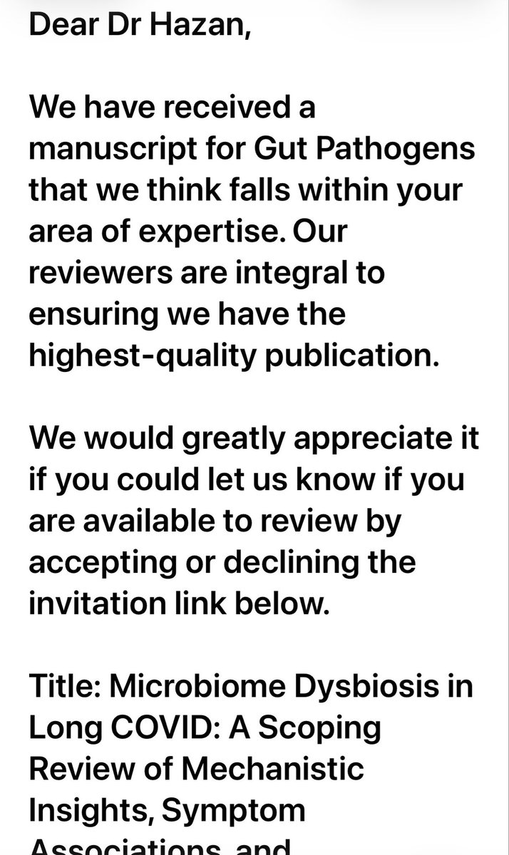 @GutPathogens, it takes some guts to contact me requesting a review of ...