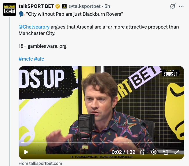 Don't bite blues, this isn't his opinion, it's not what he thinks, it's ...