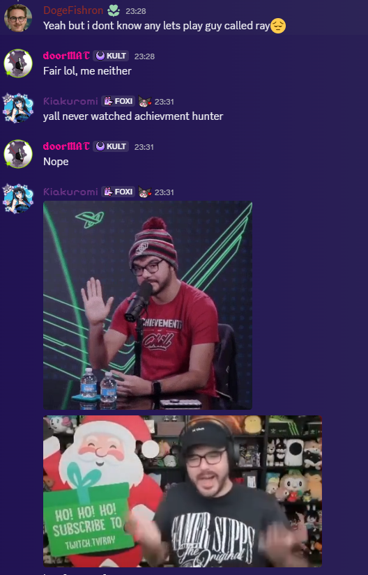 Ray gifted subbies and chat didn't know who he was