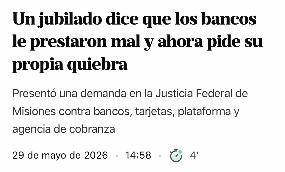 ESTALLIDO ‼️‼️‼️‼️‼️‼️ Un retirado de las FFAA, que vive en Misiones ...
