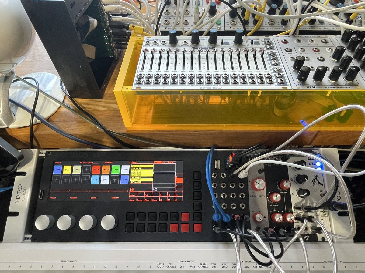 TipTopのHappy Ending Kitを導入した Percussa SSP Verbos Foundation Oscillator ...