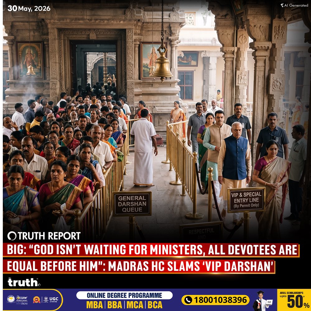🚨BIG | Madras HC questions ‘VIP Darshan’, says “all devotees are equal ...