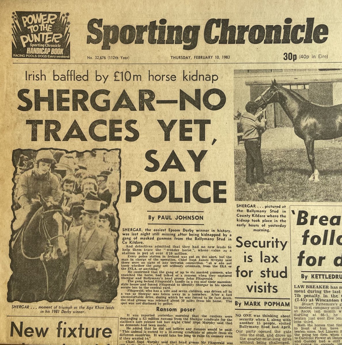 SHERGAR The Racehorse and the IRA on @Channel4 tonight 8pm https://t.co ...
