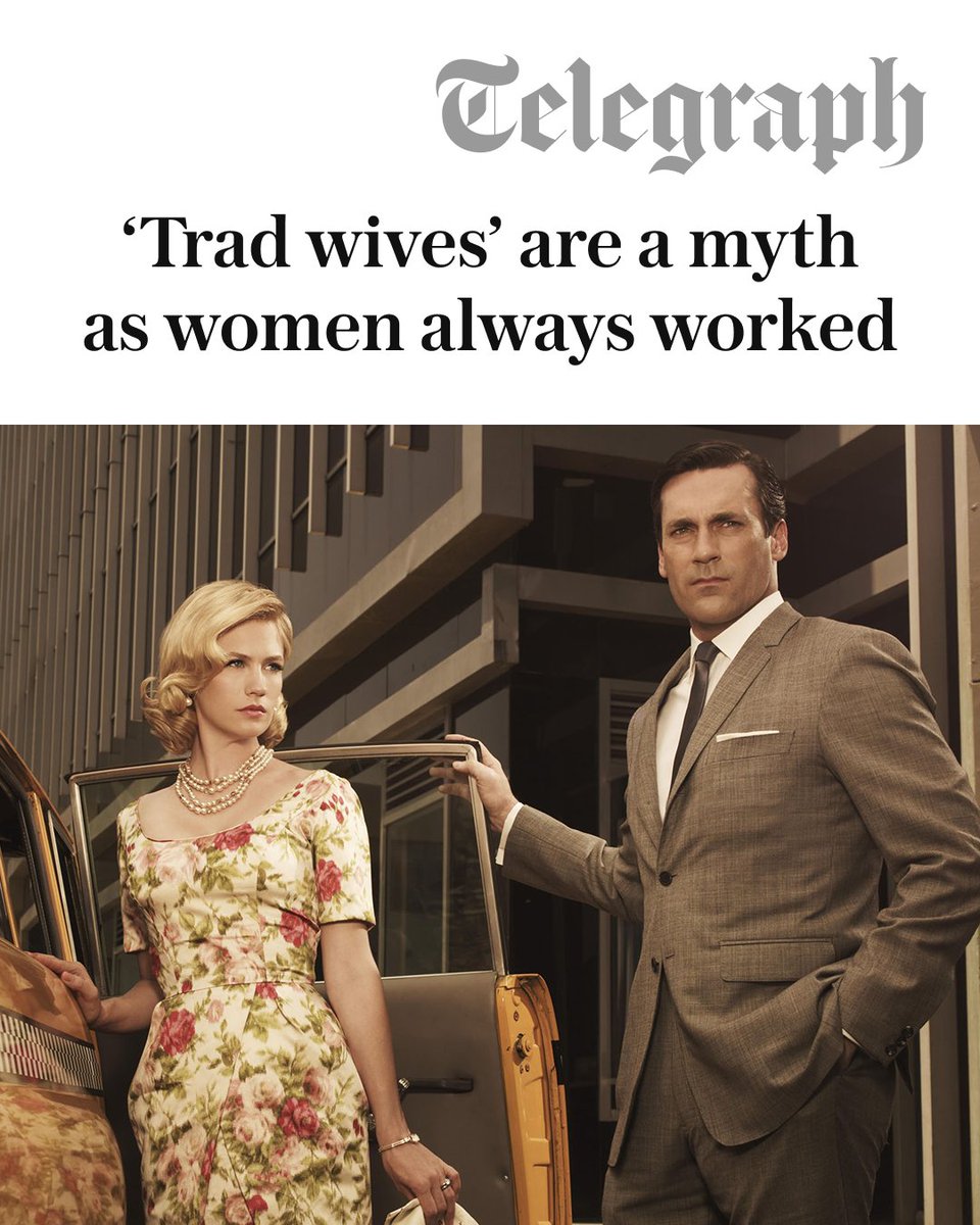 I've talked about this for a long time. "Women working" has never been ...