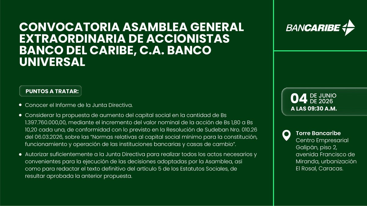 Bolsa de Valores de Caracas (@Bolsacaracas) / Posts / X