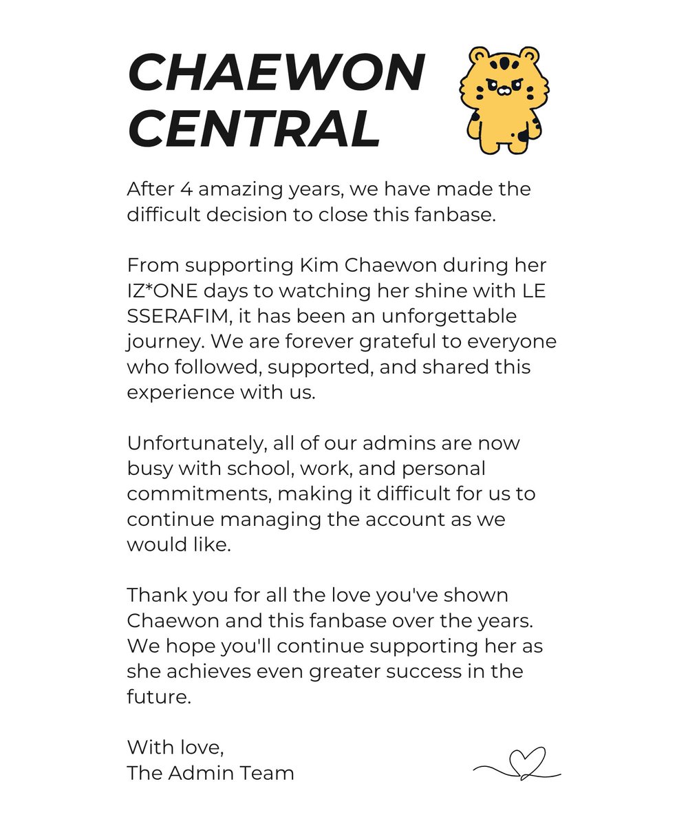It's a bit sad but we understand admins. Thank you for everything! 🙇