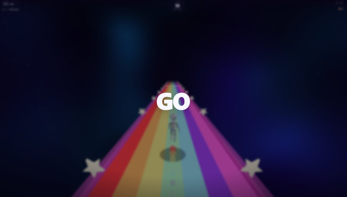 Rainbow Run The Game. Fully interactive game like the bored ape yacht ...