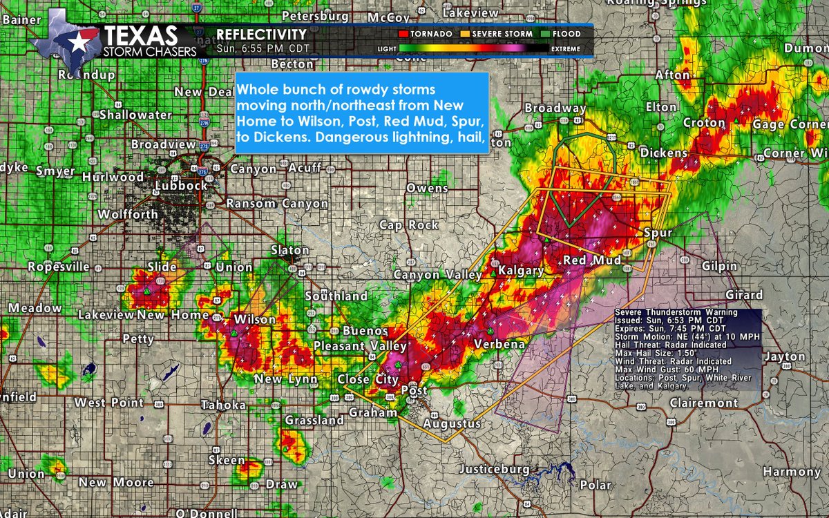 6:55 PM CDT — A whole mess of rowdy storms continues from New Home and ...