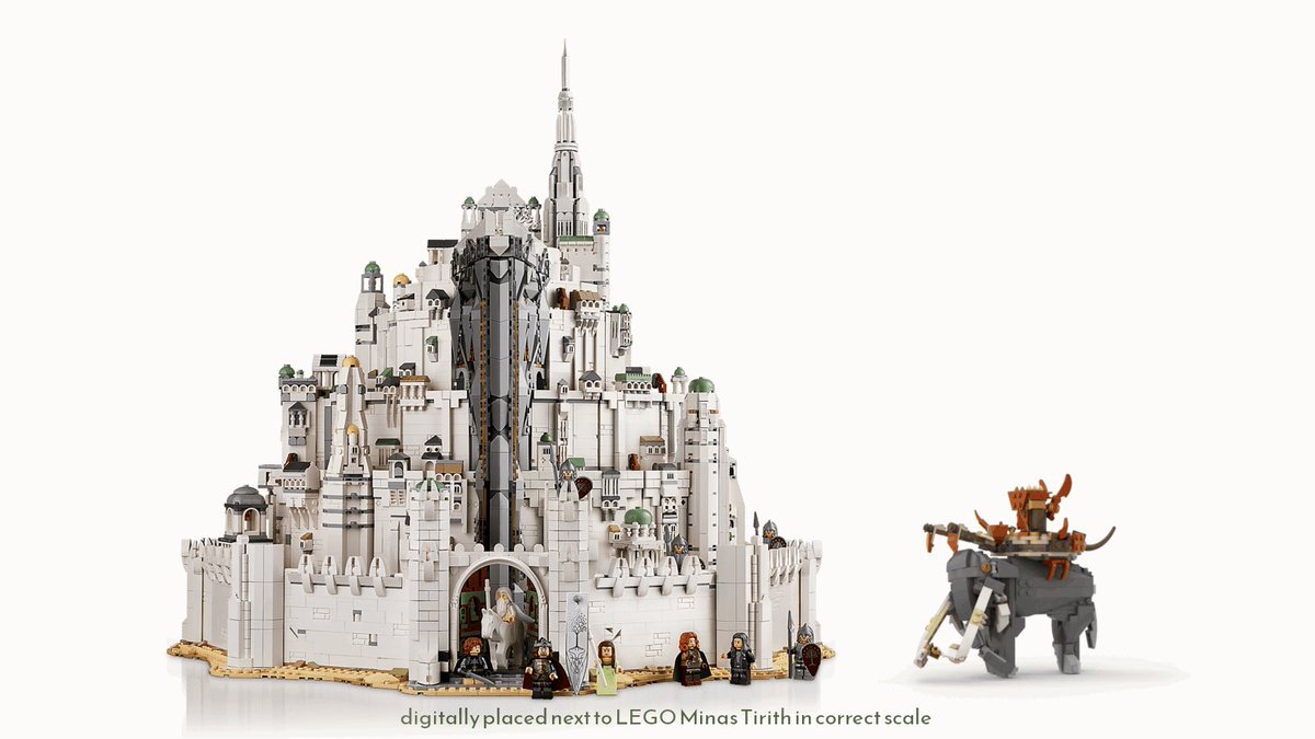 LOTR Mûmakil/Oliphaunt built using only LEGO Creator 3-in-1, Fierce ...