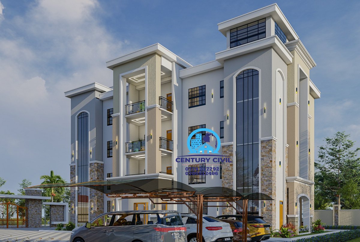 Proposed Hotel design designed to fit on a (100*100) plot piece of land ...
