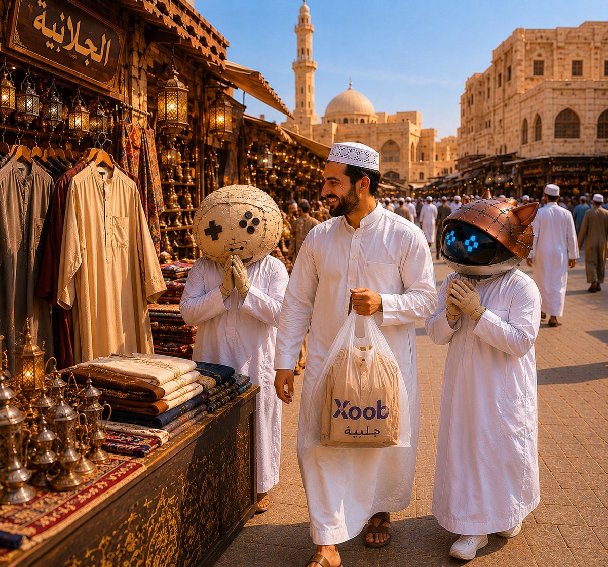 After paying and getting the jalabiya, we decided it was time to head ...