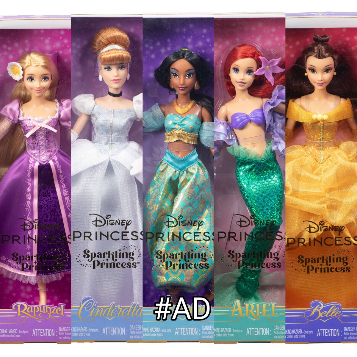 The Disney Princess Sparkling Princess line featuring Ariel from the ...