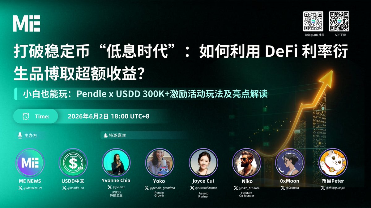 🔥 打破稳定币“低息时代”：如何利用 DeFi 利率衍生品博取超额收益？ - 小白也能玩：Pendle x USDD 300K+激励活动玩法及 ...