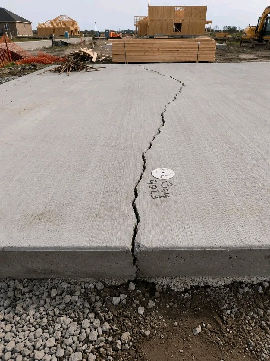 Is this type of concrete crack normal in a brand-new home? Our house ...