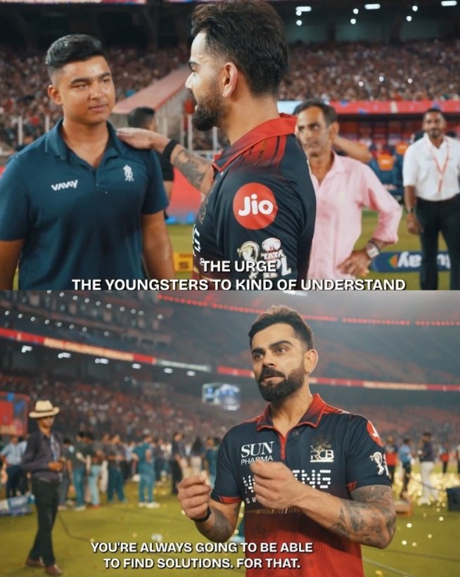 Virat - The only thing I urge youngsters to understand is this: play ...