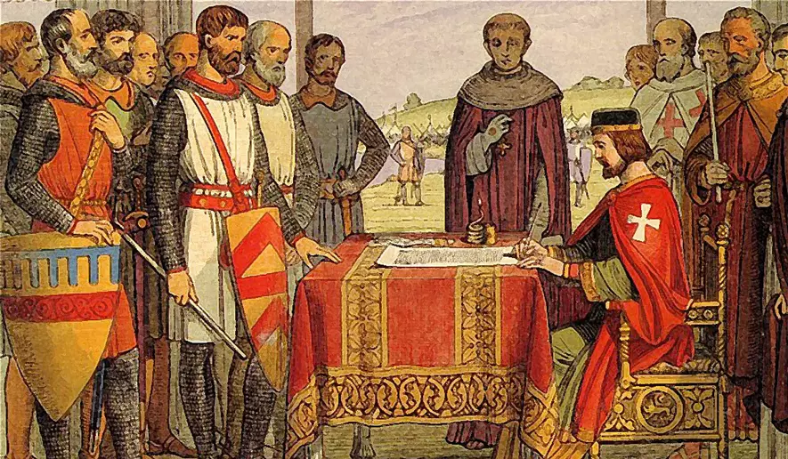 On this day in 1215, a defeated and furious king sat down in a meadow ...