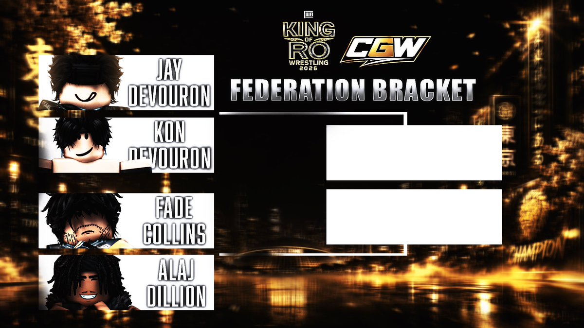 CGW BRACKET REVEAL! CGW has officially announced its representatives ...