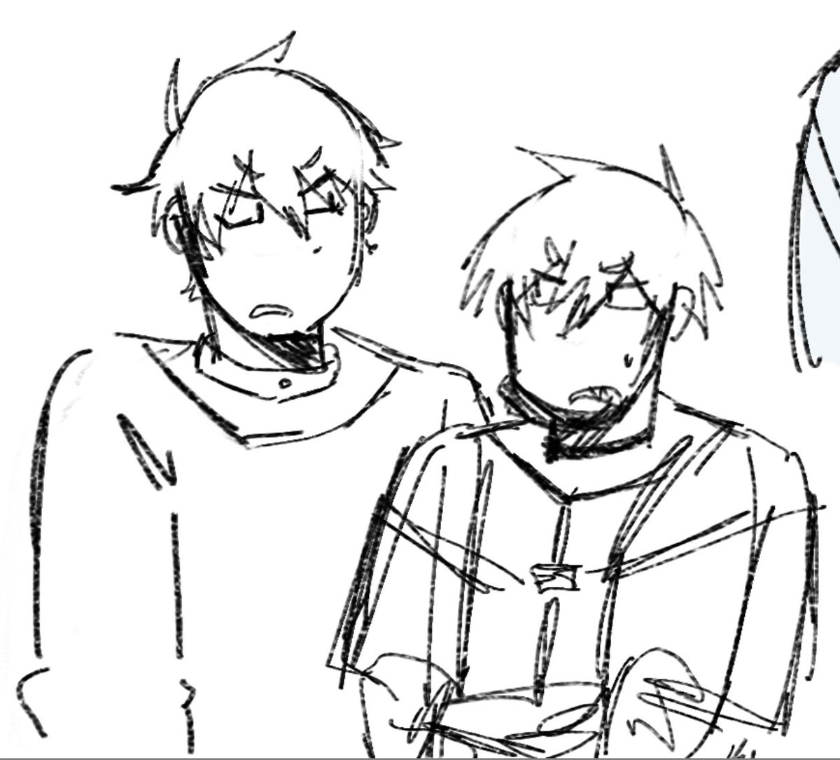 I've been less motivated to draw so sorry guys rlly old drawing fuuta n ...