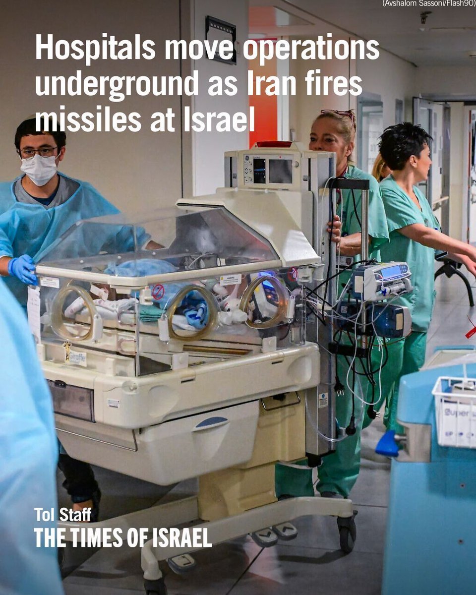 Hospitals across Israel on Monday relocated operations to their ...