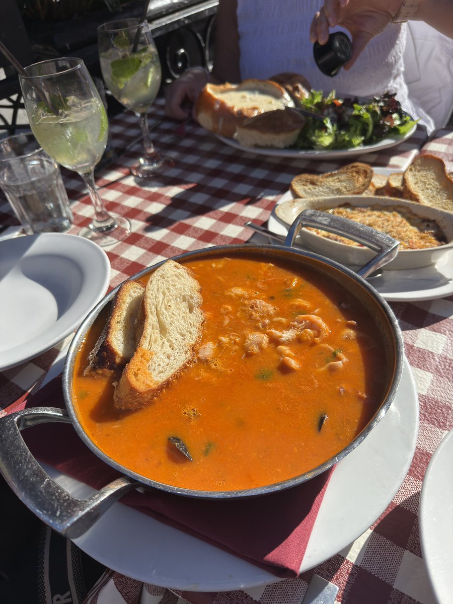We went to Cioppino's and tried their signature dish which is crab legs ...